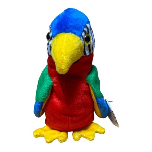 Ty | Toys | Ty Beanie Babies Jabber Parrot Plush Stuffed Animal Hang ...